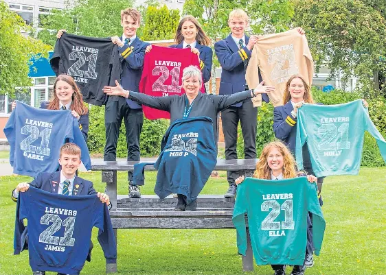 Perth High sixth years marked the end of their school days by ...