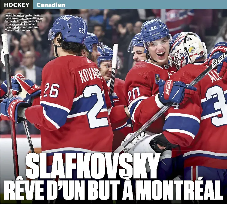 SLAFKOVSKY RÊVE D’UN BUT À MONTRÉAL - PressReader