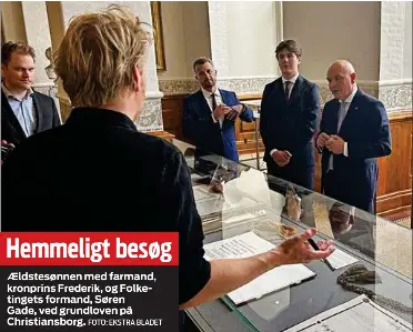 Prins Christian i lære på Borgen - PressReader