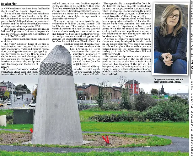 Eilis’s sculpture installed beside Rosses Point road - PressReader