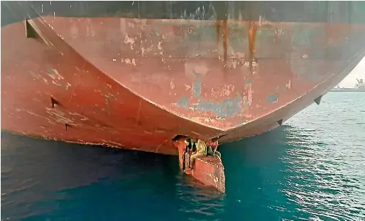 Men survive journey on ship’s rudder - PressReader