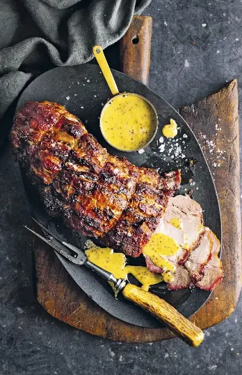 Kettle-braaied deboned pork neck with honey-mustard sauce - PressReader