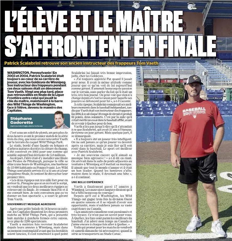 L’ÉLÈVE ET LE MAÎTRE S’AFFRONTENT EN FINALE - PressReader