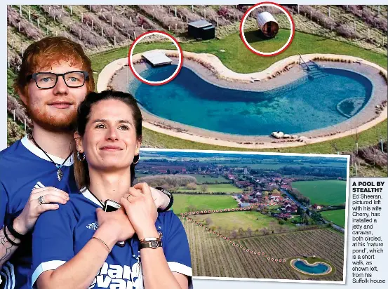 Ed’s wildlife pond? It’s just a posh swimming pool, say furious locals ...