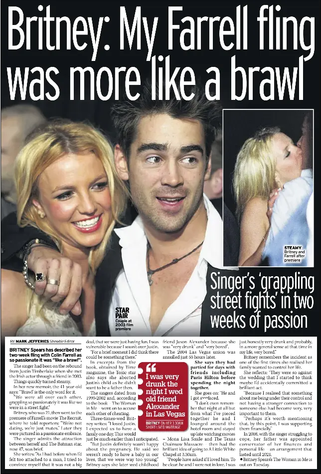 Britney: My Farrell fling was more like a brawl - PressReader