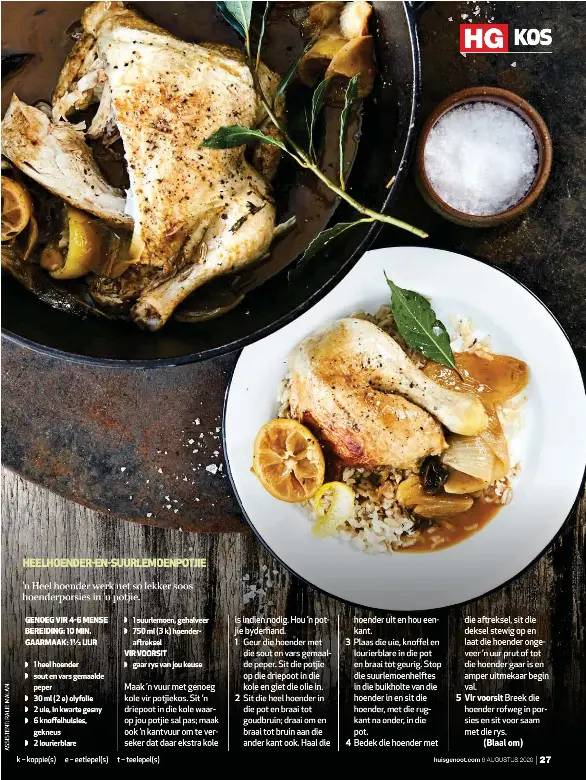 HEELHOENDE­R-EN-SUURLEMOEN­POTJIE - PressReader