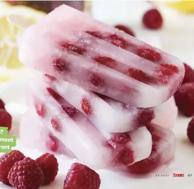POPSICLES À LA LIMONADE ET AUX FRAMBOISES - PressReader