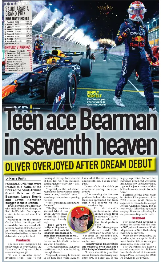 Teenacebea­rman in seventh heaven - PressReader
