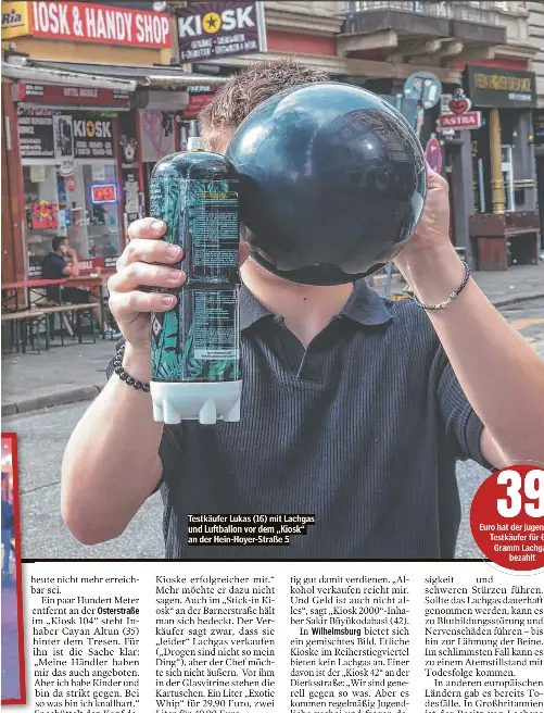 So leicht kommen Teenies an Lachgas - PressReader