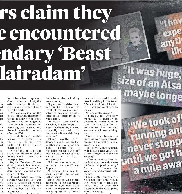 Witnesses talk of seeing Beast of Blairadam - PressReader