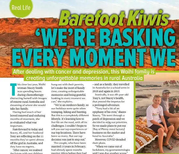 Barefoot Kiwis ‘WE’RE BASKING IN EVERY MOMENT WE CAN' - PressReader