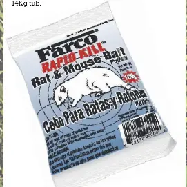 Farco® Rapid Kill® Rat Bait Wax Blocks - PressReader