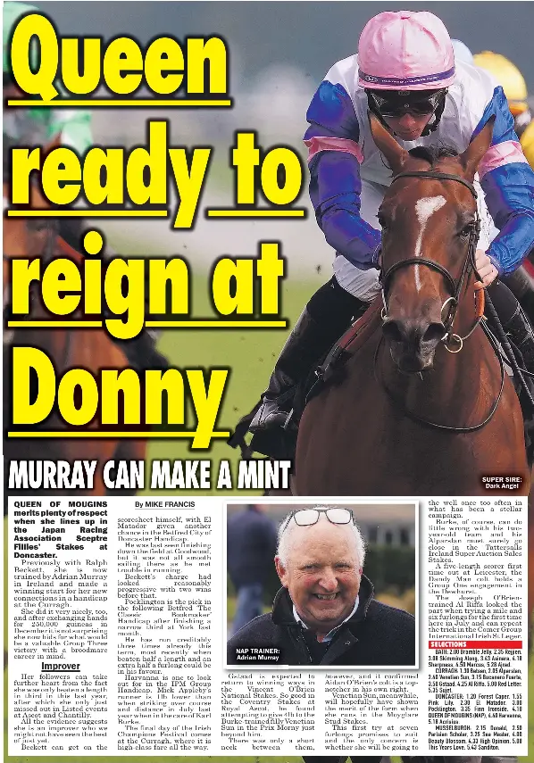 Queen ready to reign at Donny - PressReader