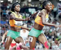 Le relais 4X100 dames ivoirien en rodage - PressReader