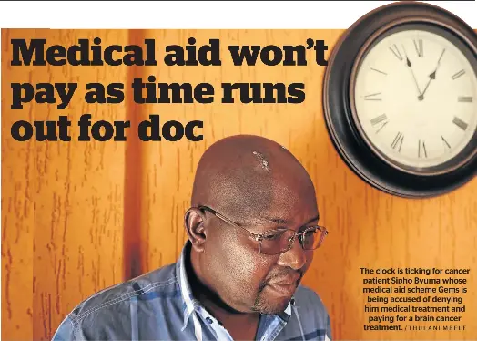 Sick doc takes on medical aid - PressReader