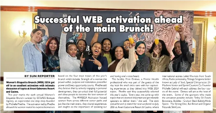 Successful WEB activation ahead of the main Brunch! - PressReader