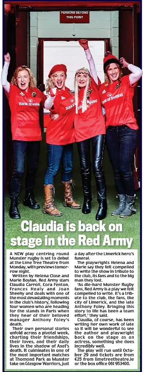 Claudia is back on stage in the Red Army - PressReader