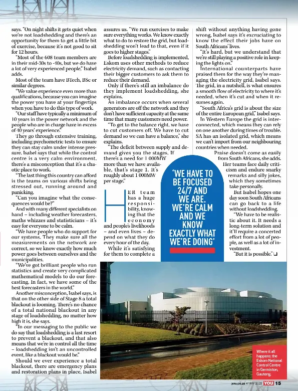 INSIDE ESKOM’S CONTROL ROOM - PressReader