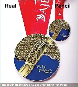 First look at Great North Run 2025 medal as ‘work of art’ design ...