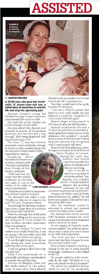 I was Hamish’s mother & I totally loved him...I was not going to let him suffer - PressReader