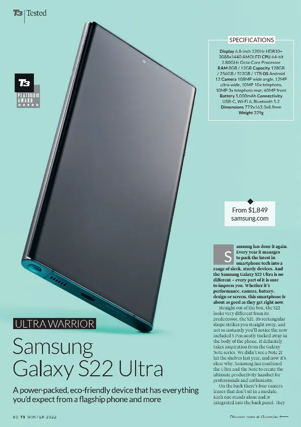 Samsung Galaxy S22 Ultra - PressReader