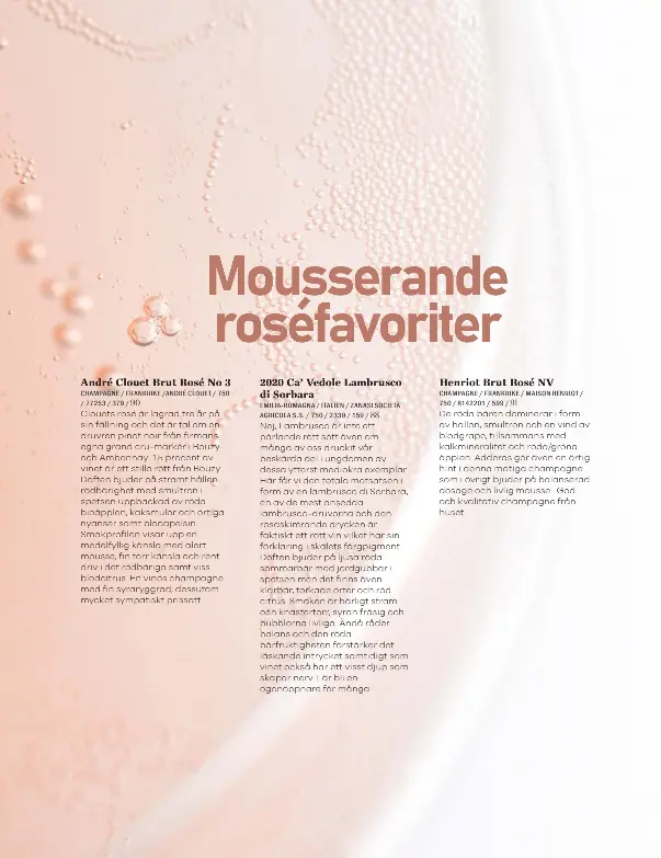 Mousserand­e roséfavori­ter - PressReader