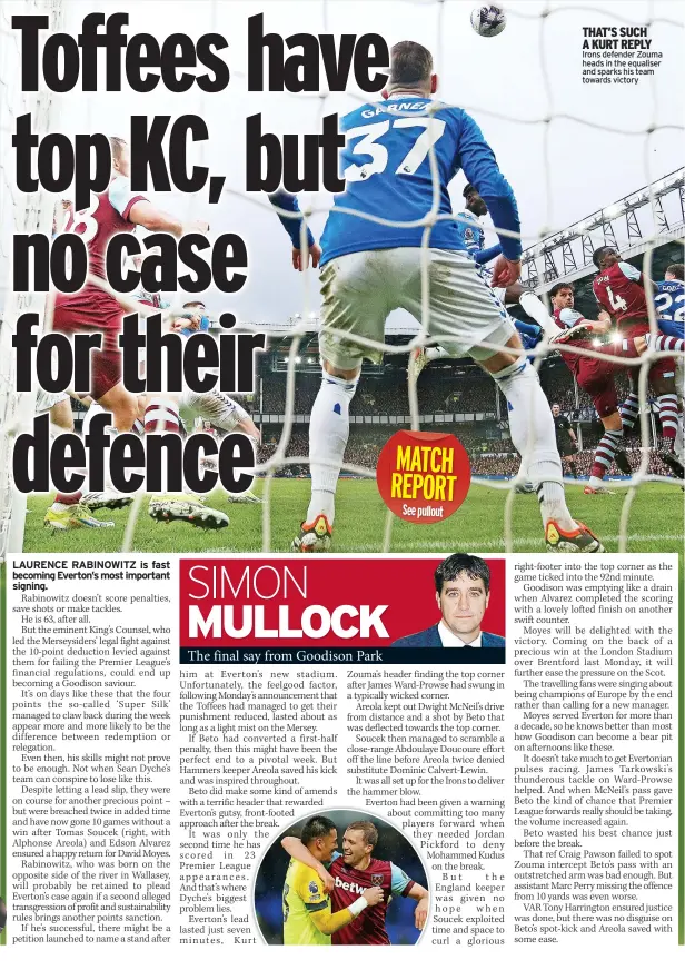 Toffees have top KC, but no case for their defence - PressReader