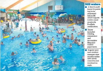 Host of issues flagged at council pool - PressReader