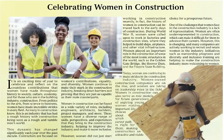 Celebratin­g Women in Constructi­on - PressReader