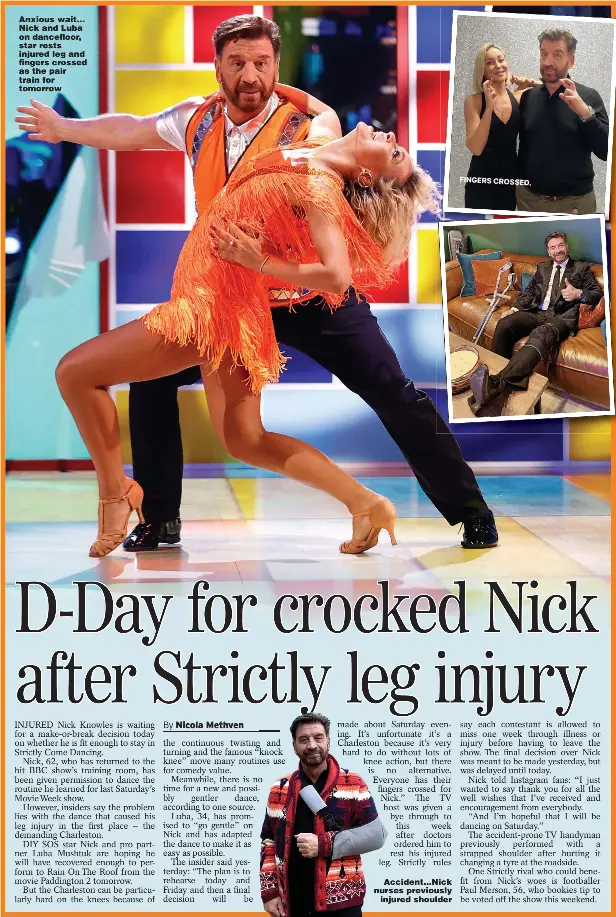 D-Day for crocked Nick after Strictly leg injury - PressReader