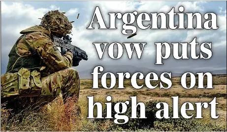 Argentina vow puts forces on high alert - PressReader