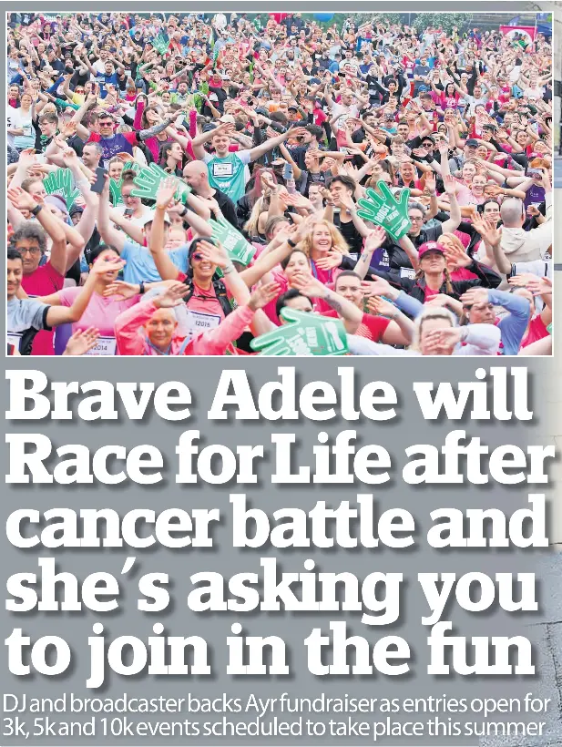 Brave Adele will Race for Life after cancer battle and she’s asking you to join in the fun ...