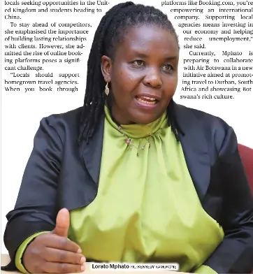 Mphato champions local travel industry - PressReader