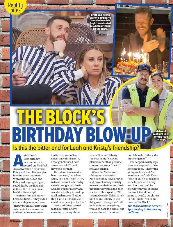THE BLOCK’S BIRTHDAY BLOW-UP - PressReader