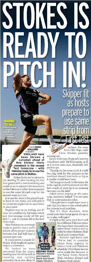 STOKES IS READY TO PITCH IN! - PressReader