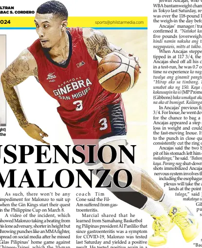 NO SUSPENSION FOR MALONZO - PressReader