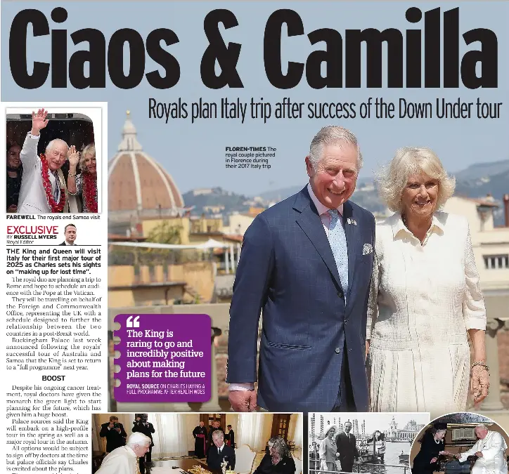 Ciaos & Camilla Royals plan Italy trip after success of the Down Under tour - PressReader