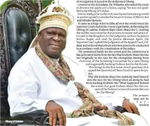 Qualities To Consider In Search For Obong - PressReader