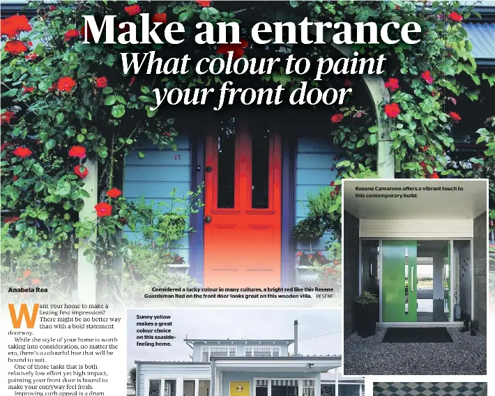 Make an entrance What colour to paint your front door - PressReader