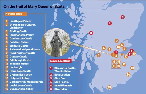 Mapping the way for Mary Queen of Scots film fans - PressReader