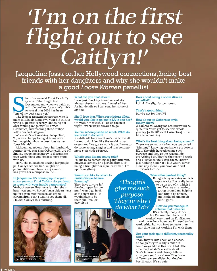 ‘I’m on the first flight out to see Caitlyn!’ - PressReader