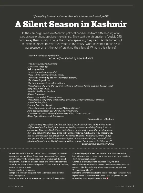 A Silent Season in Kashmir - PressReader