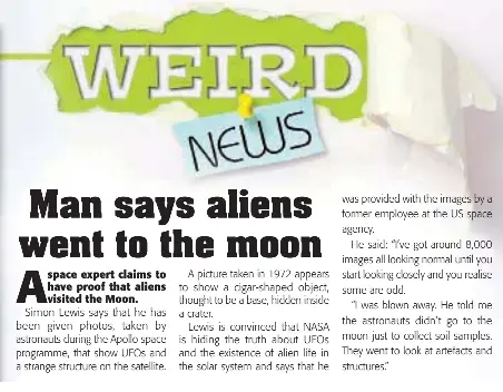 Man says aliens went to the moon - PressReader
