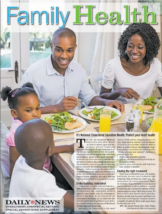 It’s National Cholestero­l Education Month: Protect your heart health - PressReader