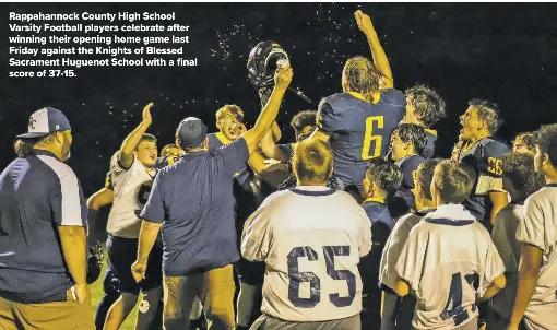 RCHS football kicks off season with victory - PressReader