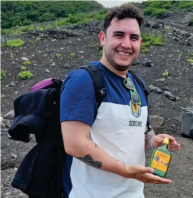 Man takes Buckfast to top of active volcano | Clydebank Post | PressReade­r