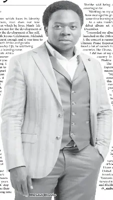 Mkhululi Bhebhe after Joyous Celebratio­n - PressReader