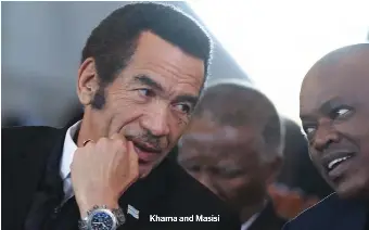 Khama-Masisi feud overshadow­s Sir Seretse Khama Day - PressReader