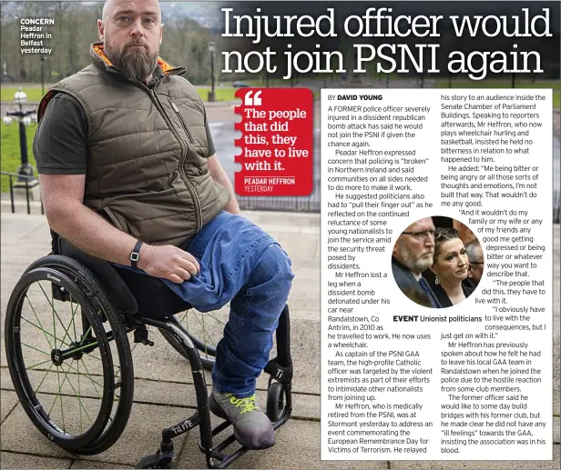 Injured officer would not join PSNI again - PressReader