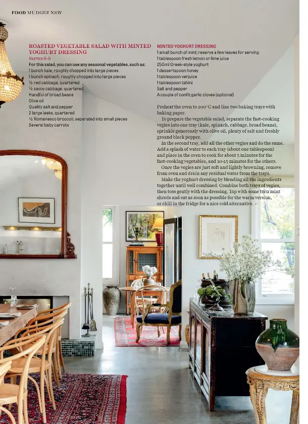 ROASTED VEGETABLE SALAD WITH MINTED YOGHURT DRESSING - PressReader